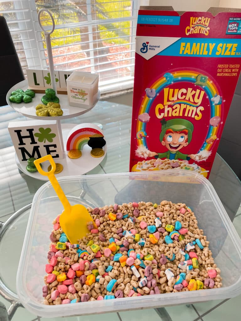 Lucky Charms Sensory Bin – Sincerely Yasmen